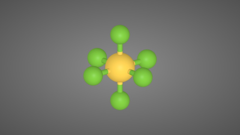 SF6分子结构模型_火花学院